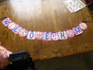 My Pockets Full of Sunshine: Welcome Home Banner