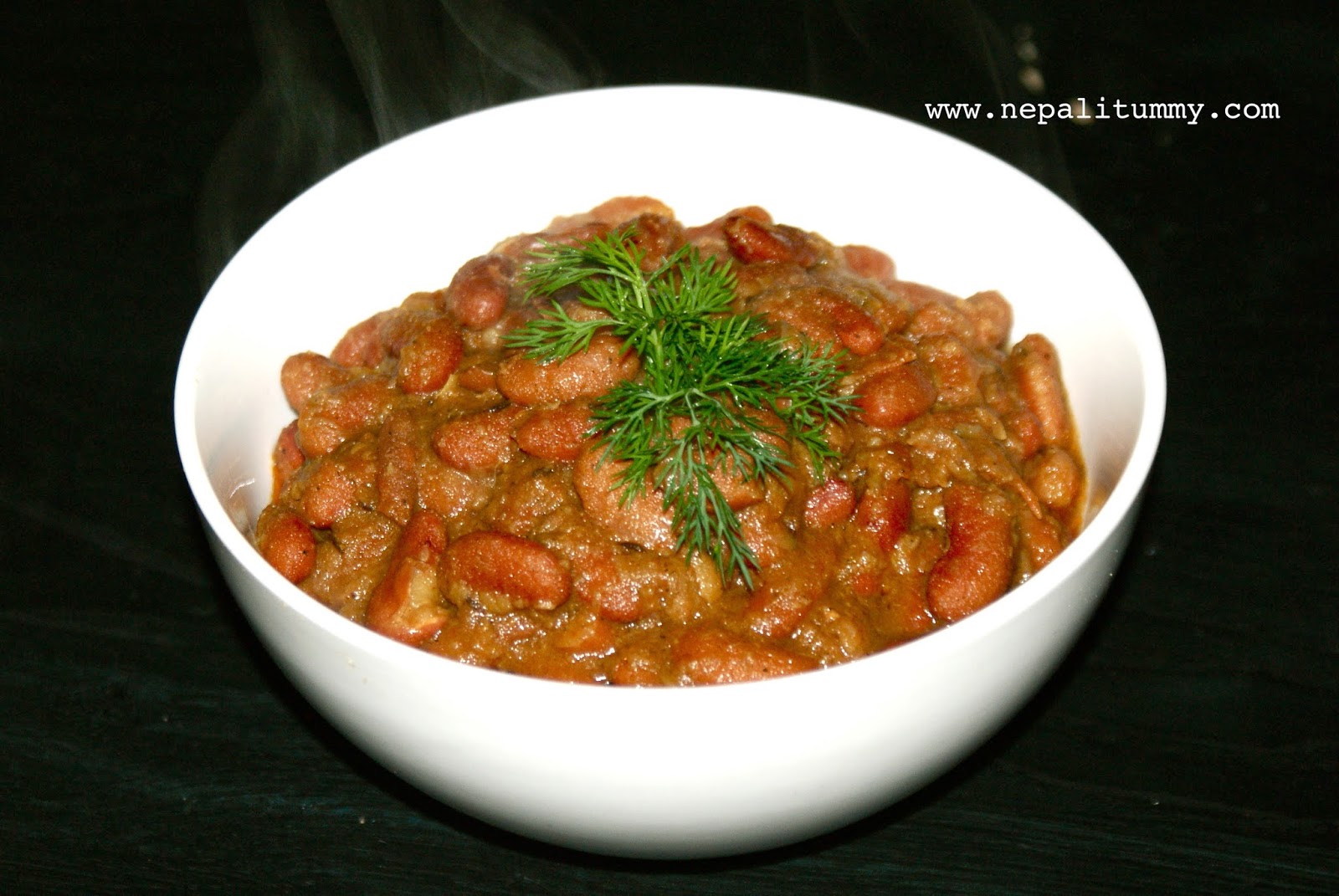 Nepali Tummy!!: Kidney Beans (Razma) Curry Recipe!!