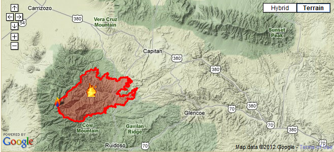 Little Bear Fire (Ruidoso, NM) Update - Monday, June 11, 2012.