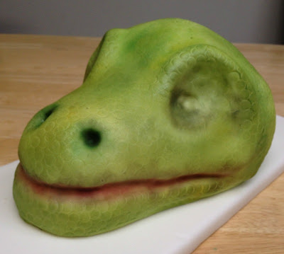 The Crafty Conundrum: SYTYC -T-Rex Cake Tutorial