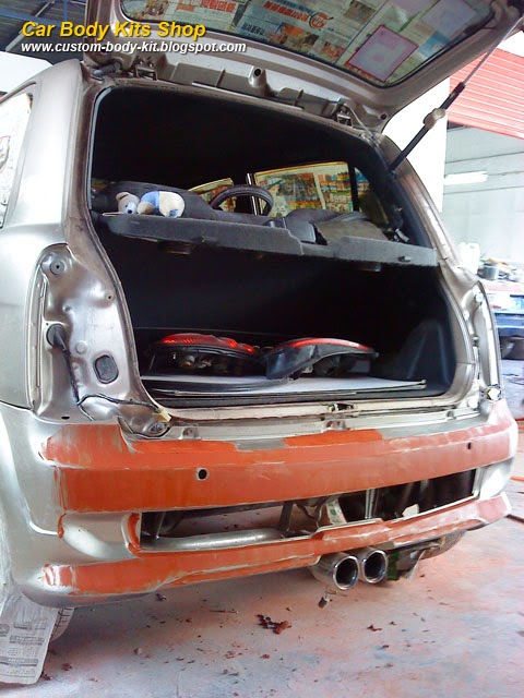 Perodua Kelisa Custom Body Kit Rear | Custom Body Kits Shop Malaysia
