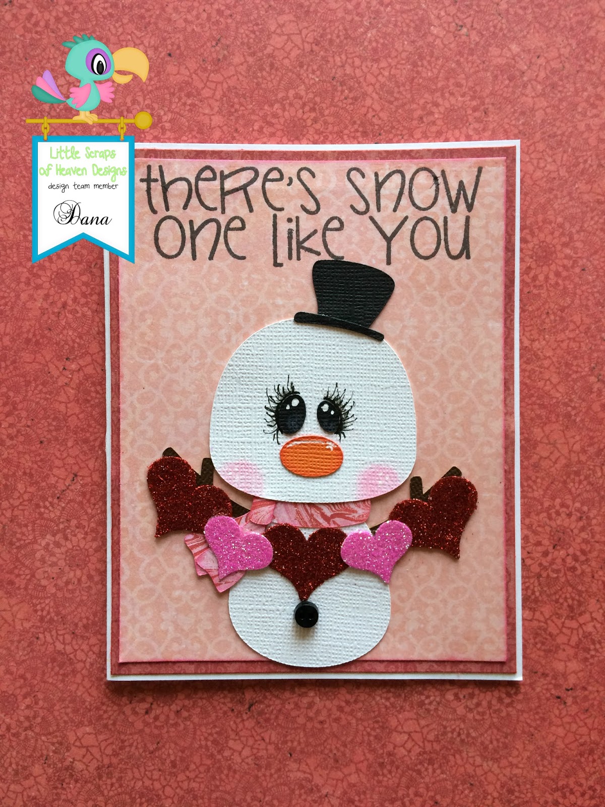 Snowman Valentine Card