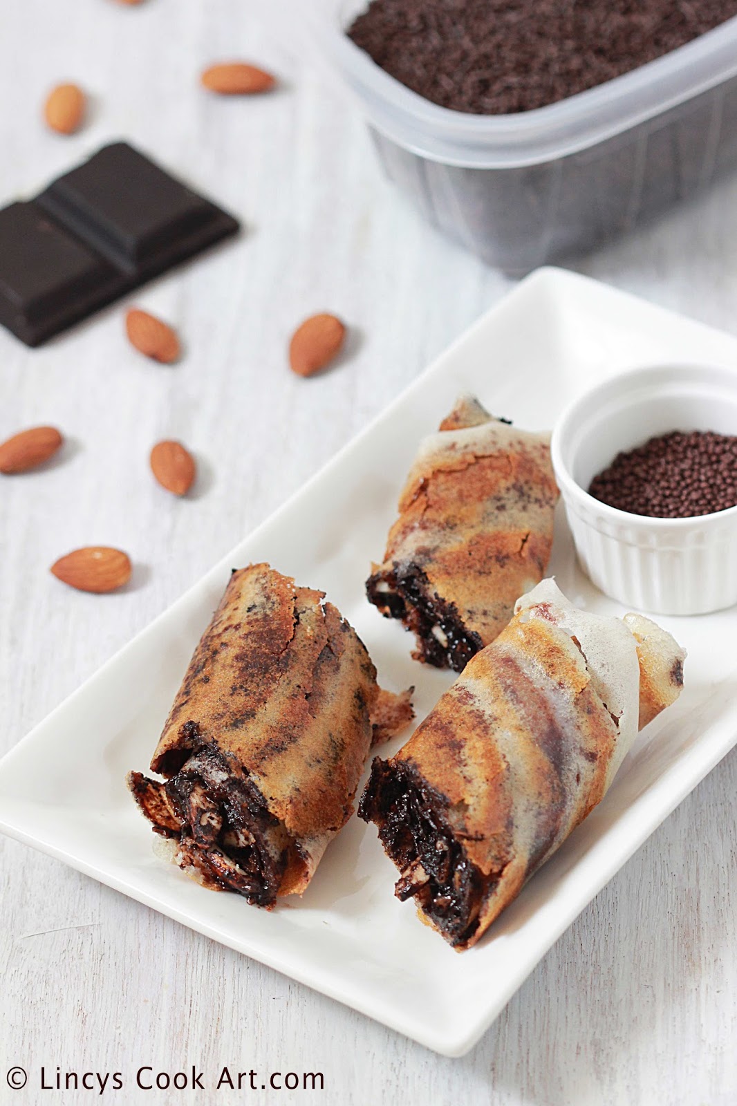 Choco-Nut Dosa ~ Lincy's Cook Art