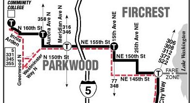 Shoreline Area News: Metro times #330 bus route for classes at ...