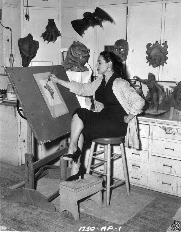 Creature Week - Milicent Patrick | Blood Curdling Blog of Monster Masks