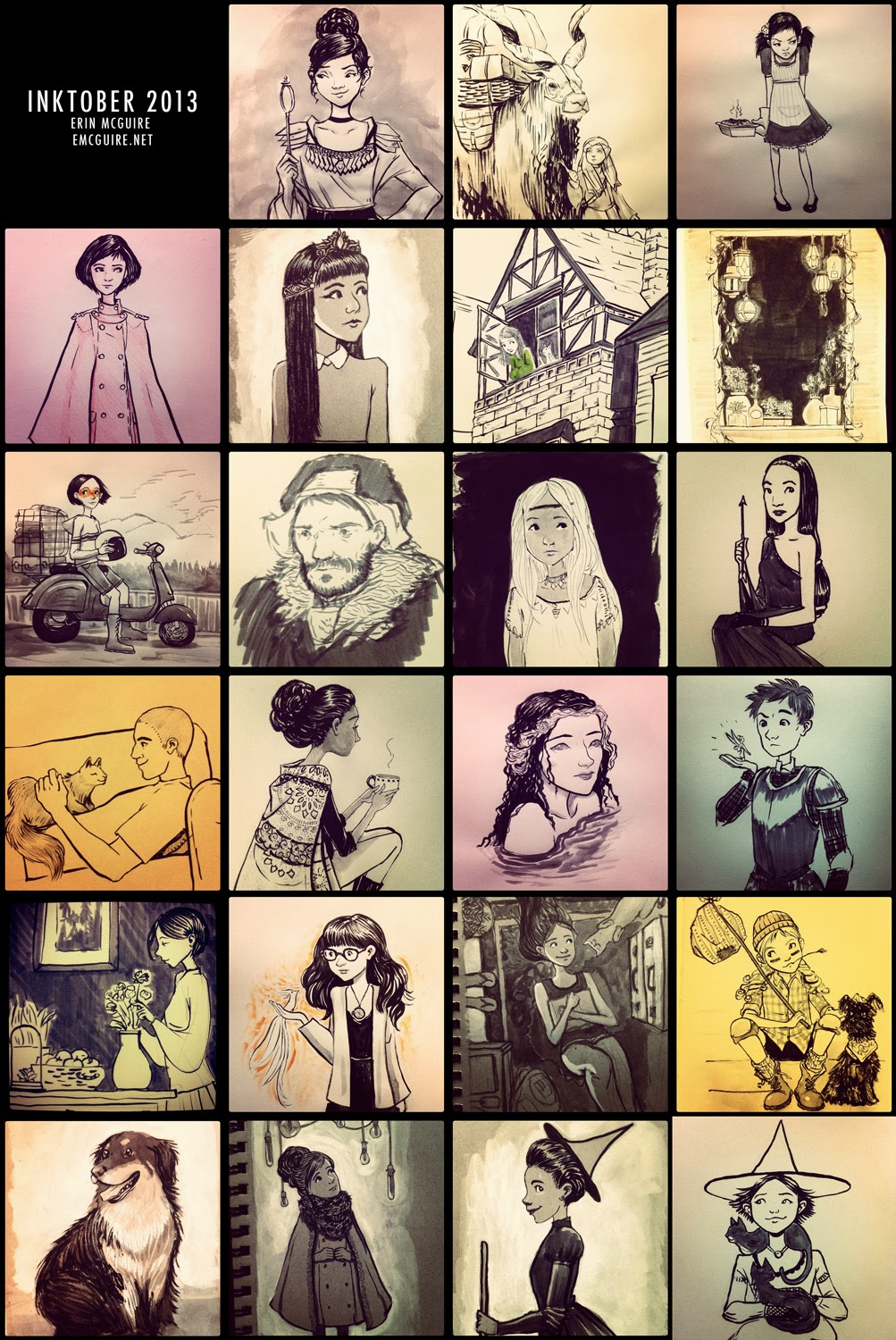 Erin McGuire: Inktober Roundup