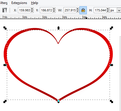 Inkscape Tutorial for a Glossy Heart - Methodoart
