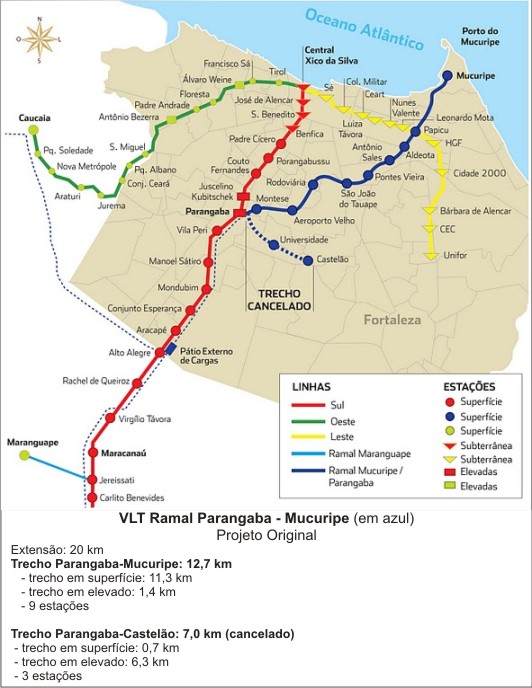 Urbanismo de Baixo Carbono : Fortaleza e Região Metropolitana: VLT ...