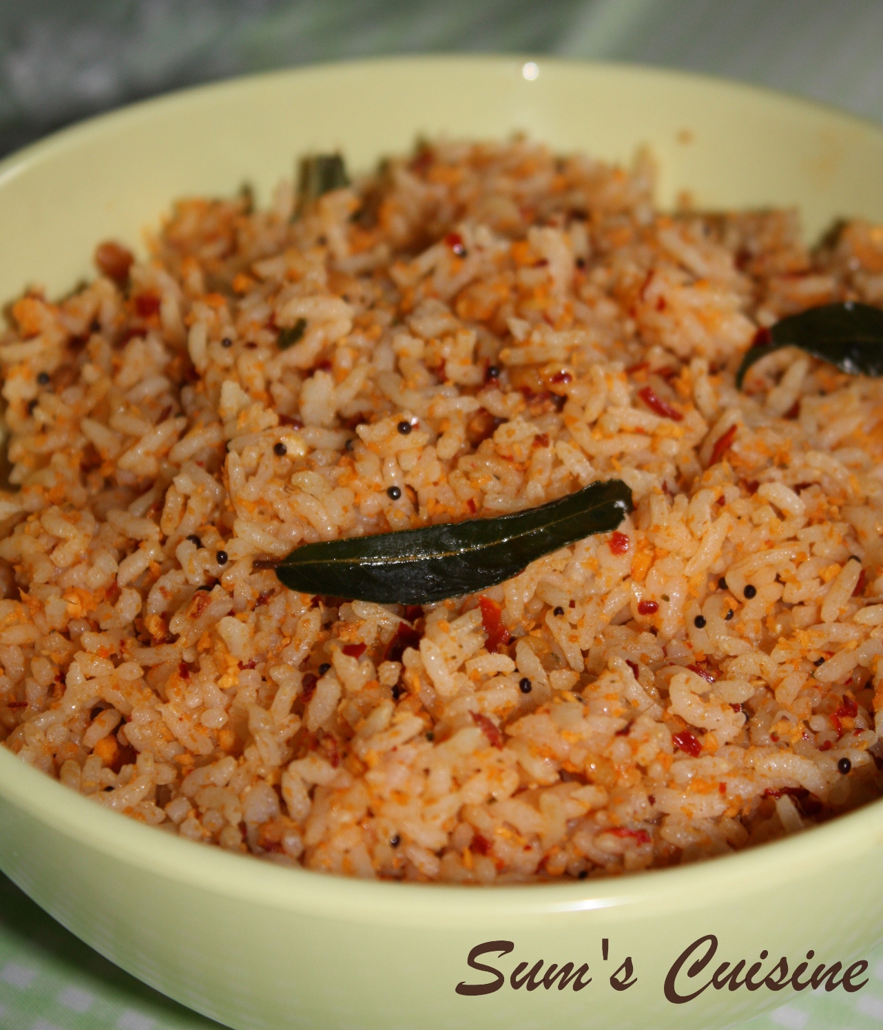 Sum's Cuisine: OraLukallu Chitranna - Spicy Red Chili Rice