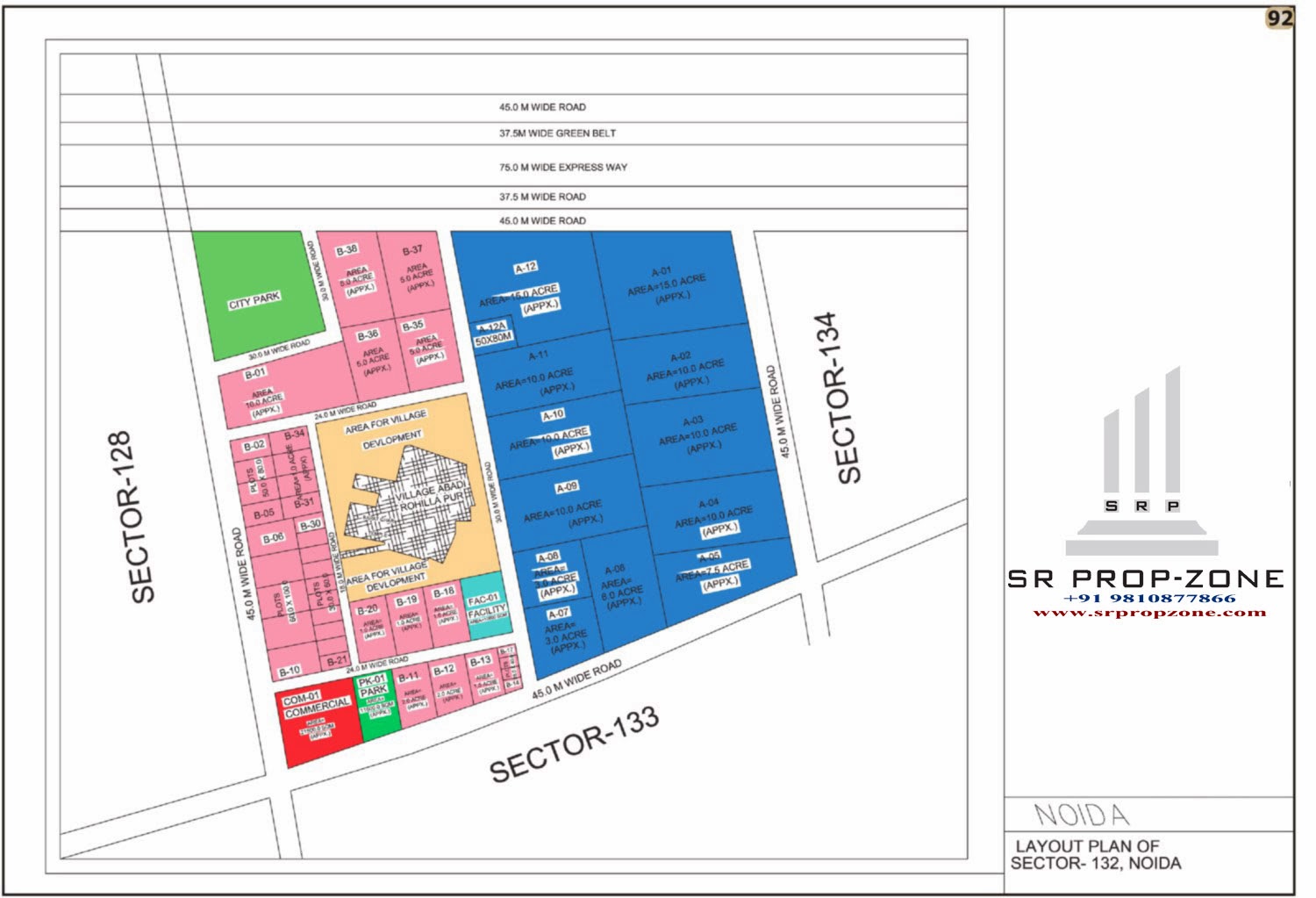 Layout Plan of Noida Sector-132 HD Map - Greater Noida Industry I BUY I ...