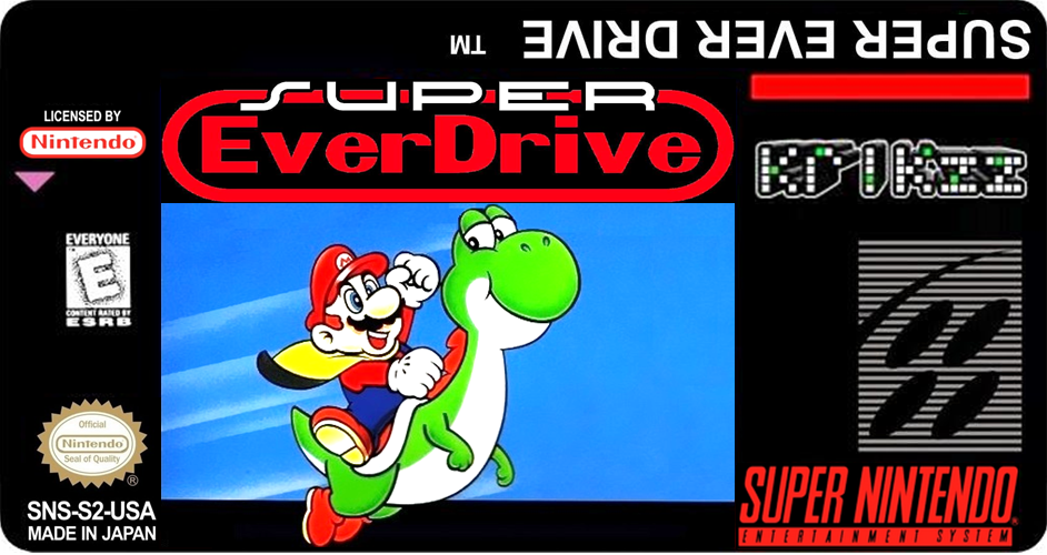 Super Nintendo Labels: Label SUPER EVERDRIVE krikzz customizada