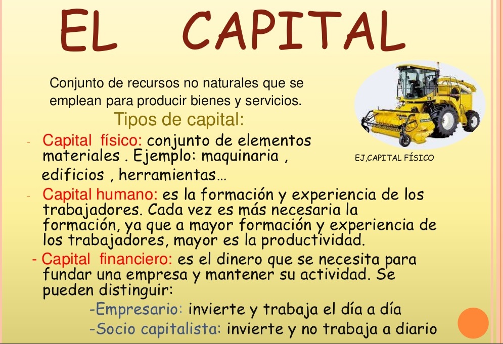 Factores Productivos : Factor Capital