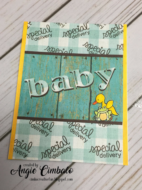 Cimbacreativefun: Special Delivery Baby Card