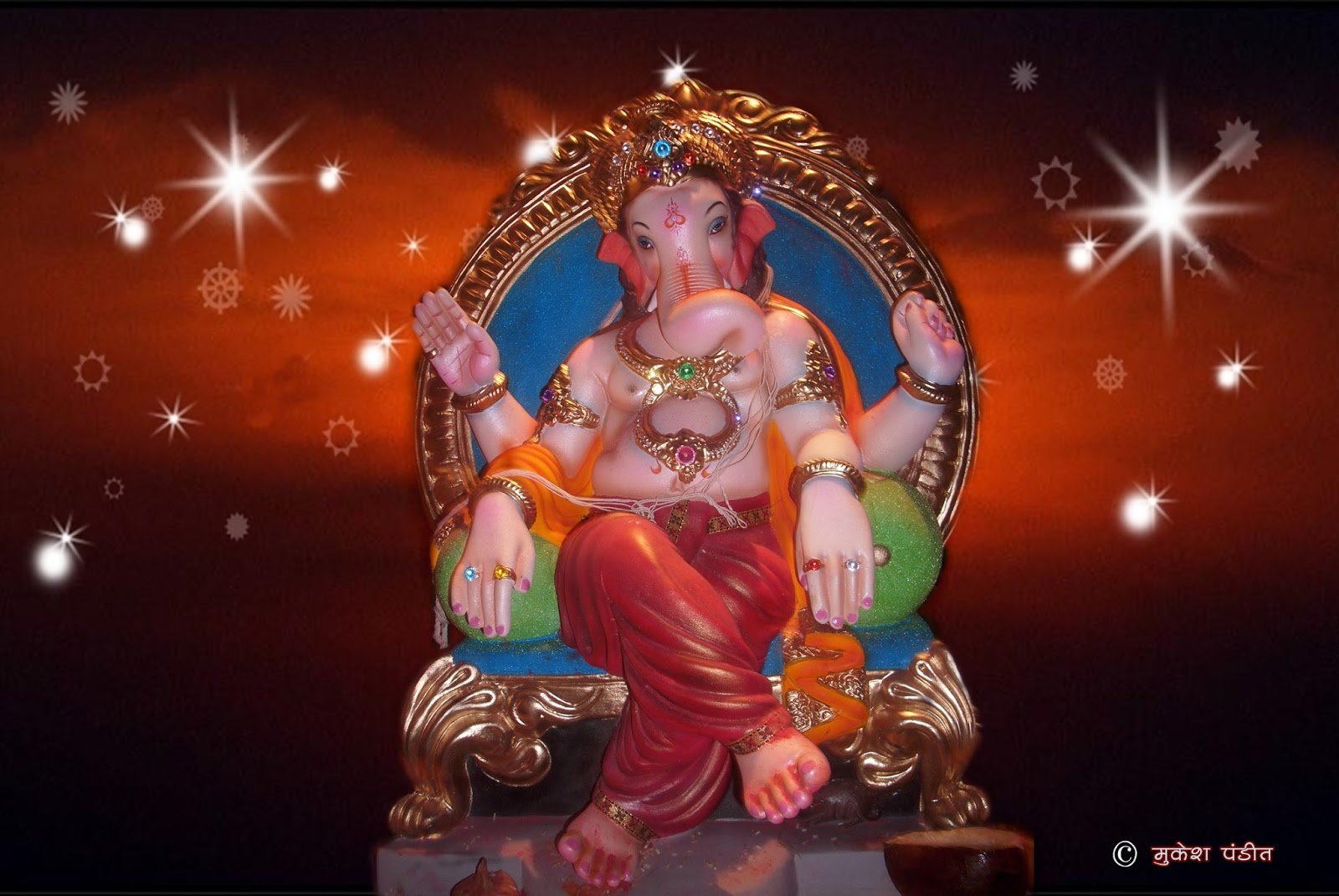 edit by mukesh pandit.: ganpati bappa morya