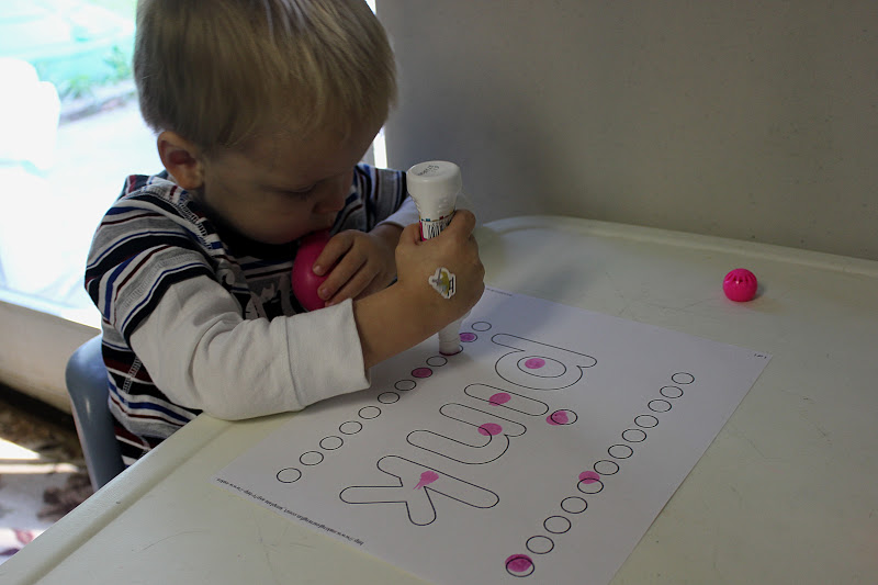 Learning With My Boys: Colors Day 12- Pink