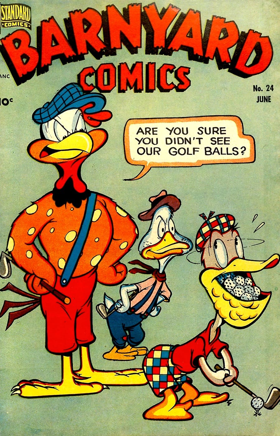 Barnyard Comics #24 - Frank Frazetta art - Pencil Ink