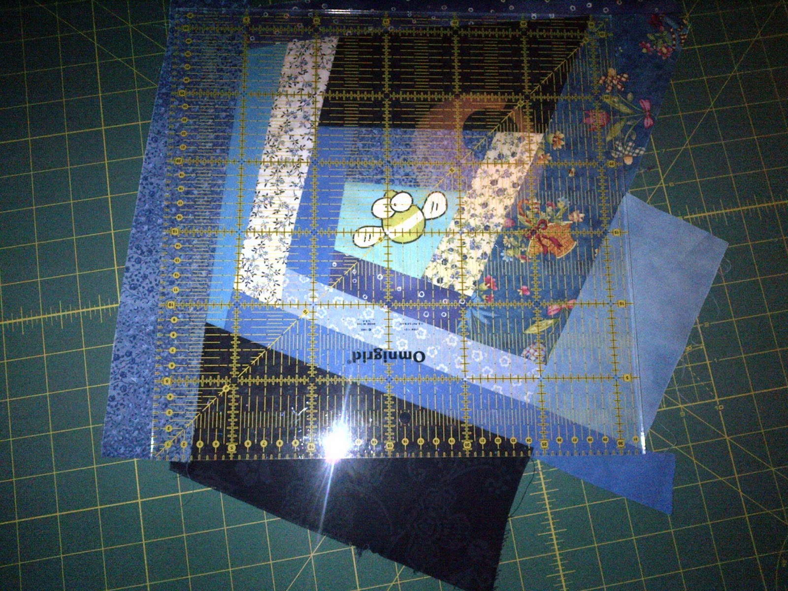 Quilting Buttercup: How to make crazy pieced blocks