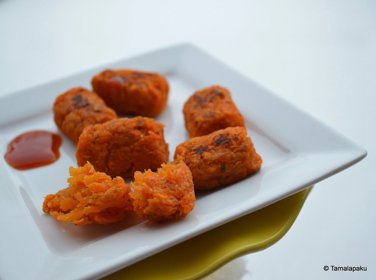 Baked Sweet Potato Tater Tots ~ Tamalapaku