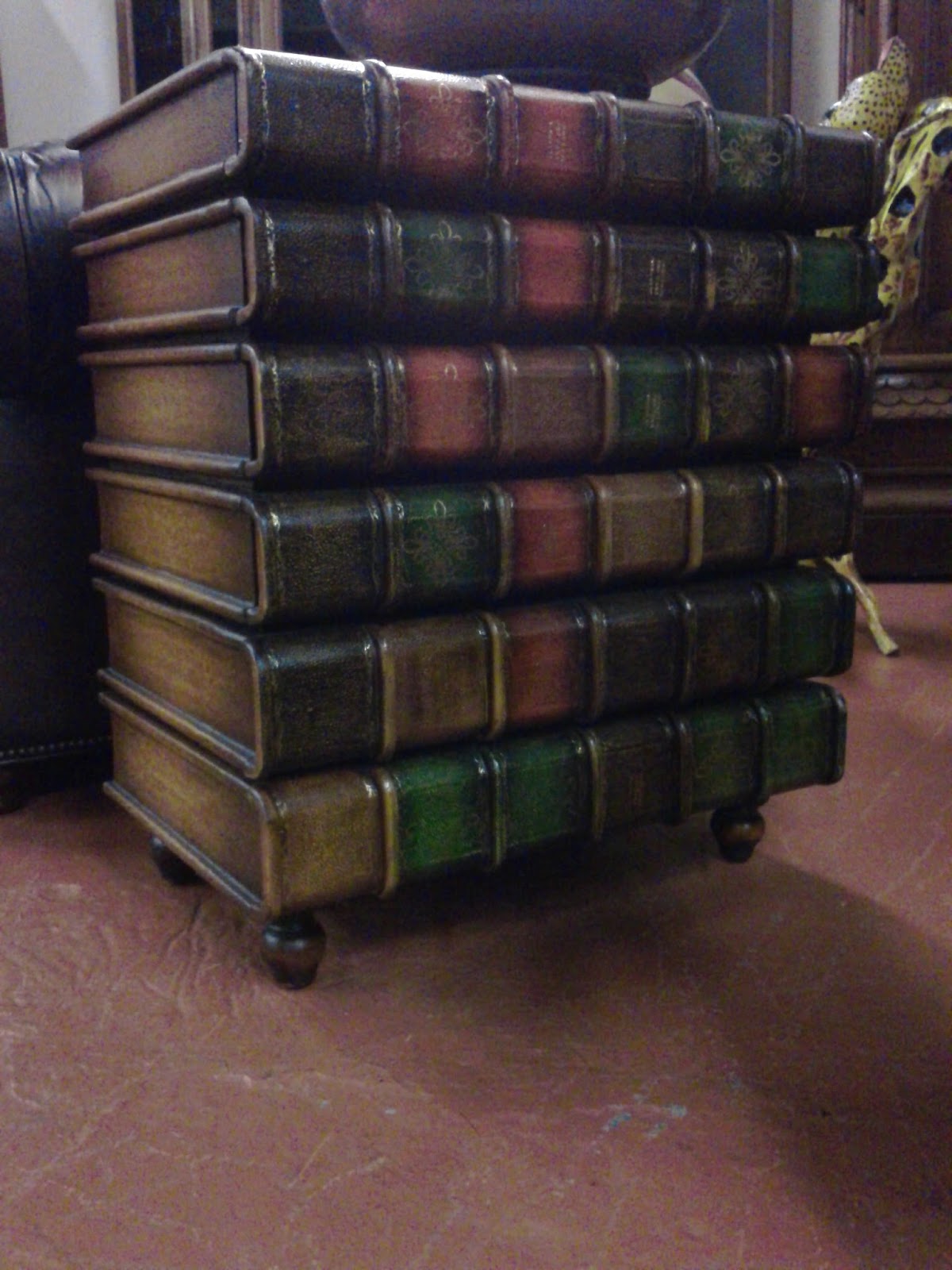 New! Stack of Books End Table | Artifacts