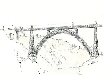 Atelier de la cascade: pont de Garabit