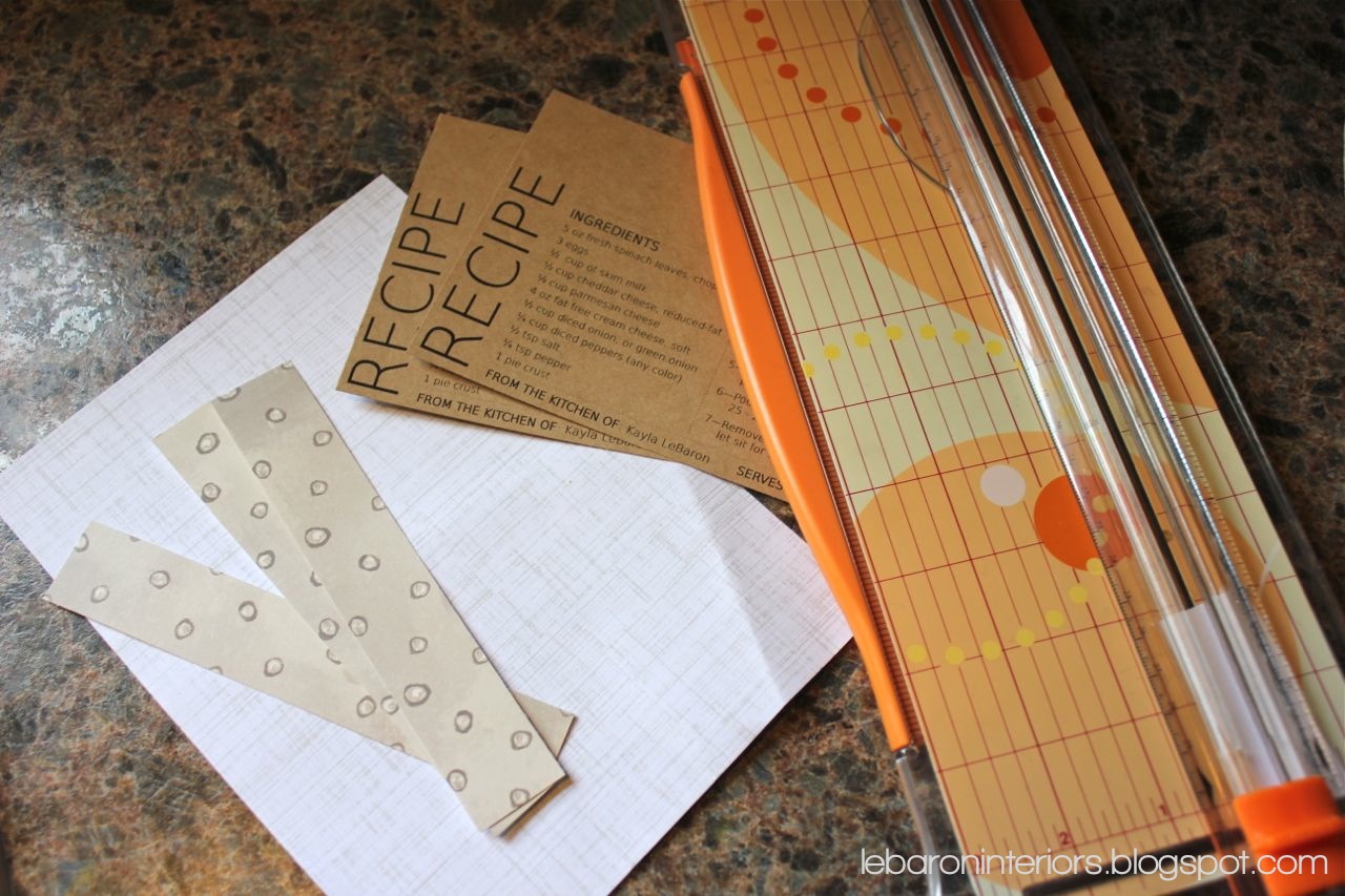 Kayla LeBaron Interiors: DIY Recipe Cards {Tutorial}