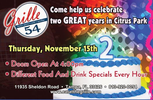 Eat at Grille 54 Tampa | I Run For Wine