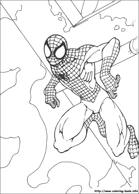 FUN & LEARN : Free worksheets for kid: ภาพระบายสี สไปเดอร์แมน Spiderman ...
