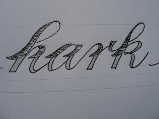 A Place To Flourish: Leaf Script - Calligraphy Flourish Friday