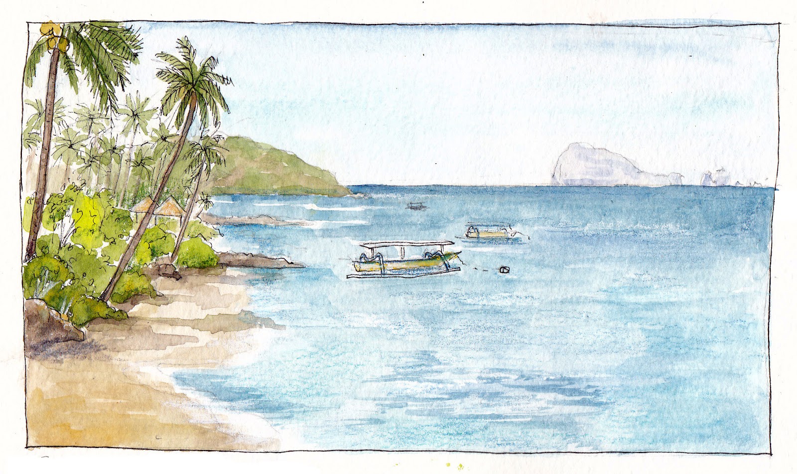 Botanical Art - Holiday Sketching: Bali journey comes to an end
