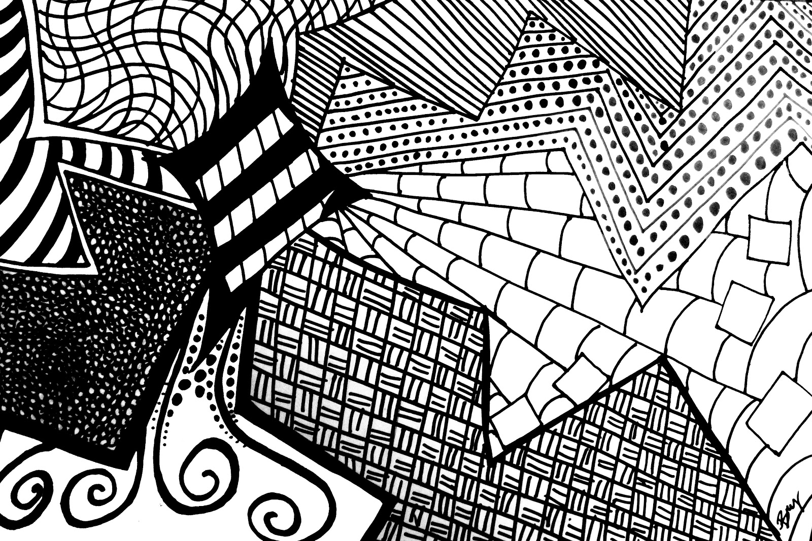 Art 1: Rule of Thirds Line Drawing