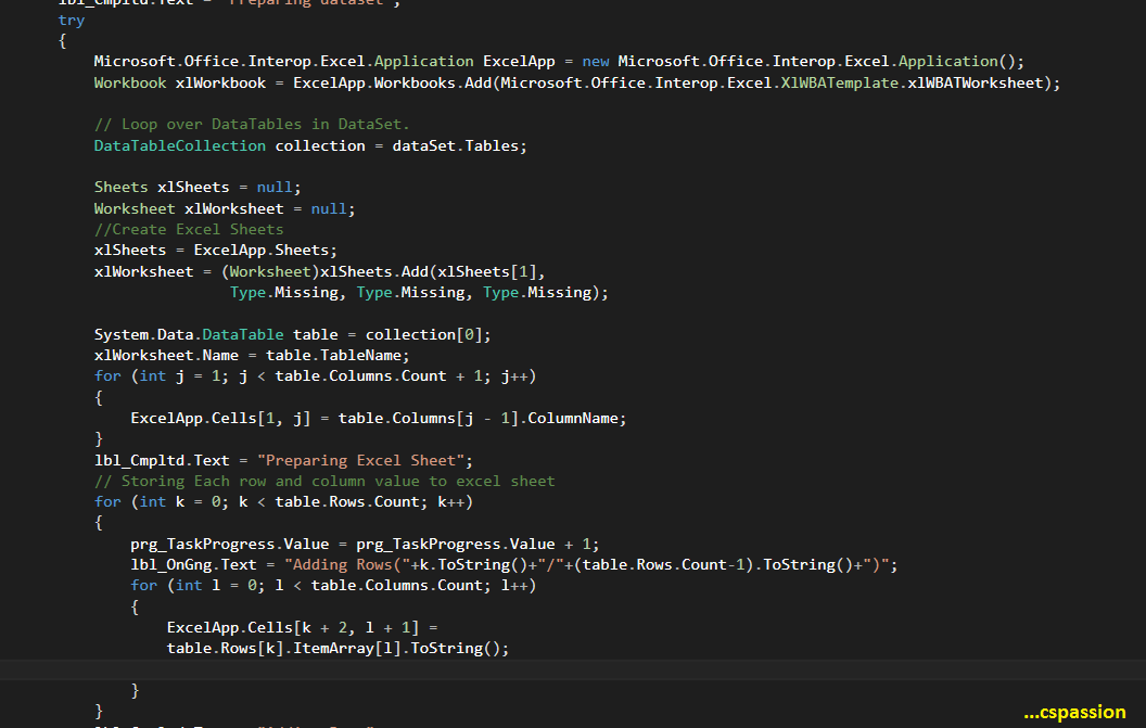 Excel Sheet c# Excel Sheet c#