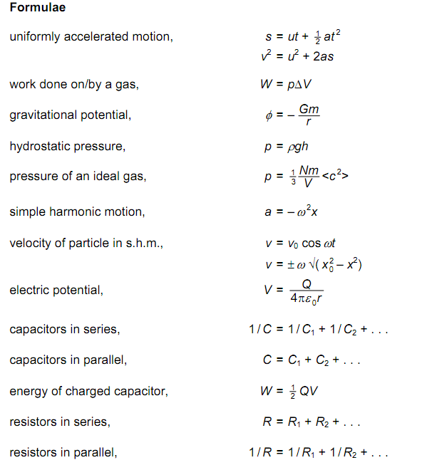 AS and A level Physics notes and revision: August 2011