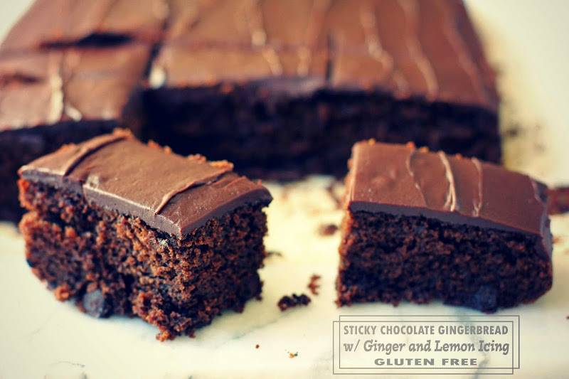 Milk and Honey: Sticky Chocolate Gingerbread with Ginger and Lemon ...