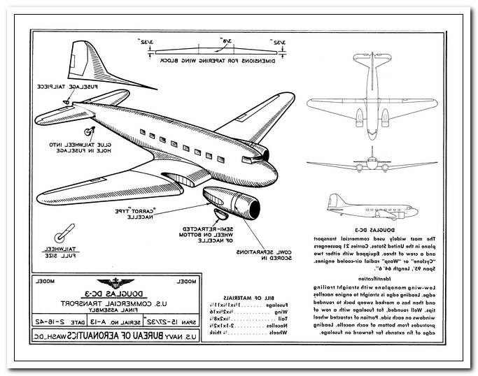 Solid Wood Model Airplane Plans