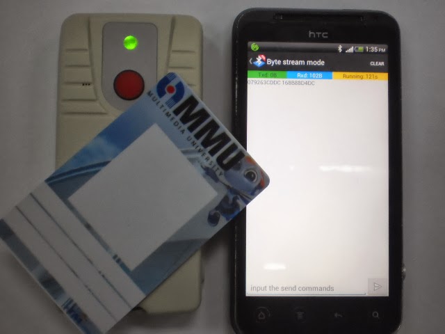 Mifare Cards, Reader And Door Lock: HANDHELD BLUETOOTH MIFARE READER