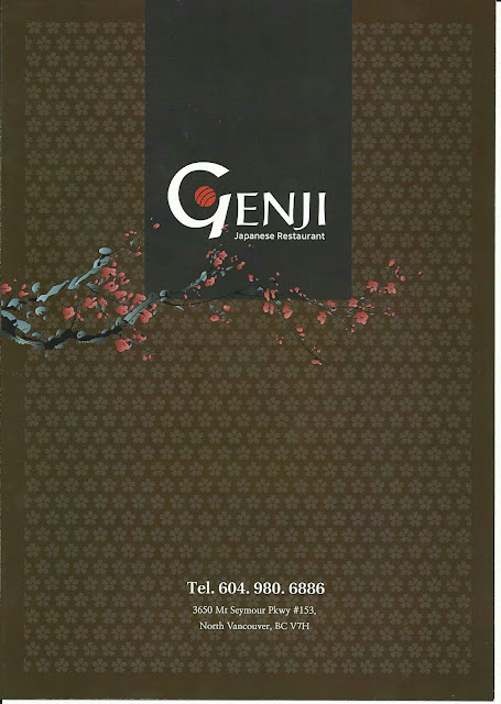 Genji sushi @ parkgate: Genji Menu