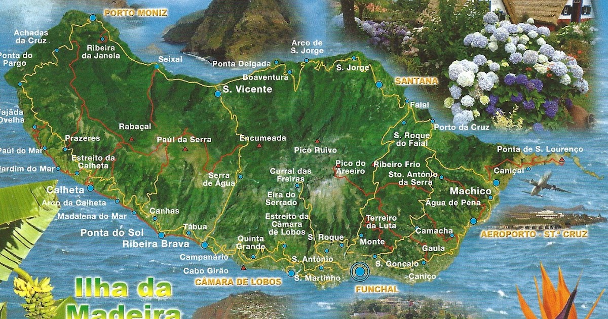 MY POSTCARD-PAGE: MADEIRA ~ Map