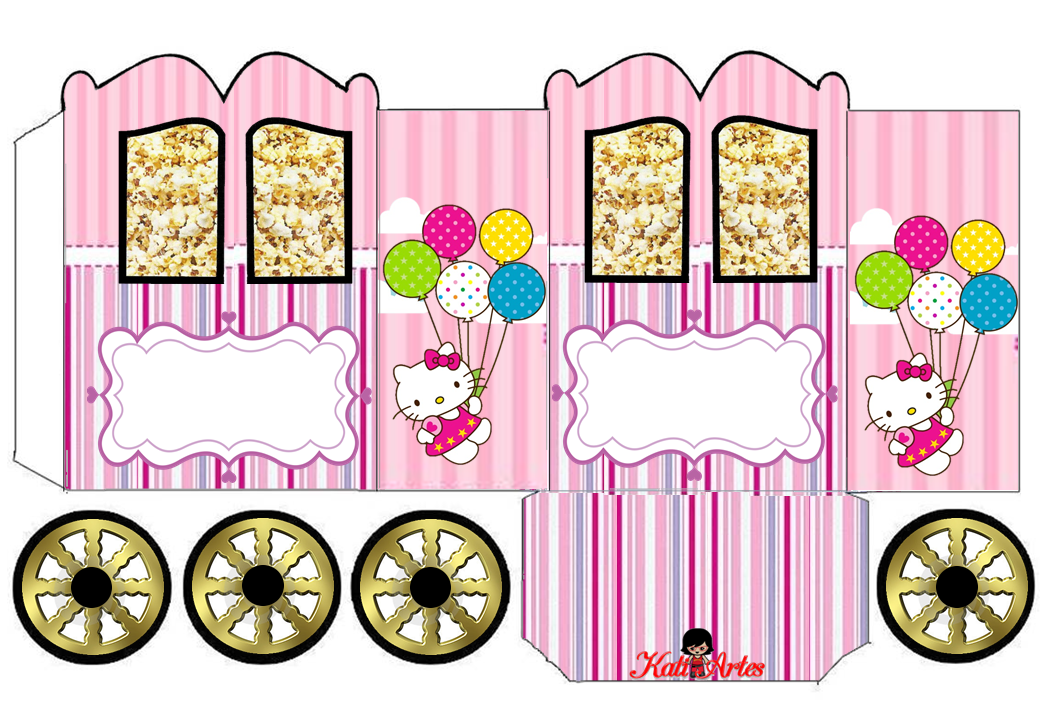 Hello Kitty: Princess Carriage Shaped Free Printable Box. - Oh My ...