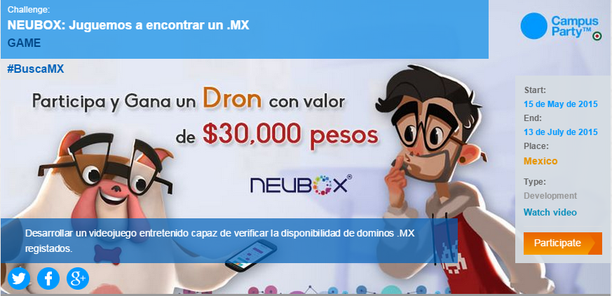 Participa en el reto de NEUBOX y gana un Dron #cpmx6