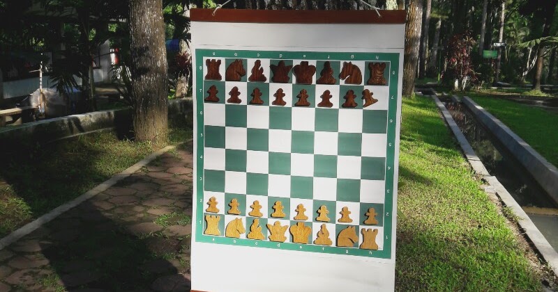 doktercatur: Papan peraga catur gulung bisa Papan catur biasa & Hiasan ...