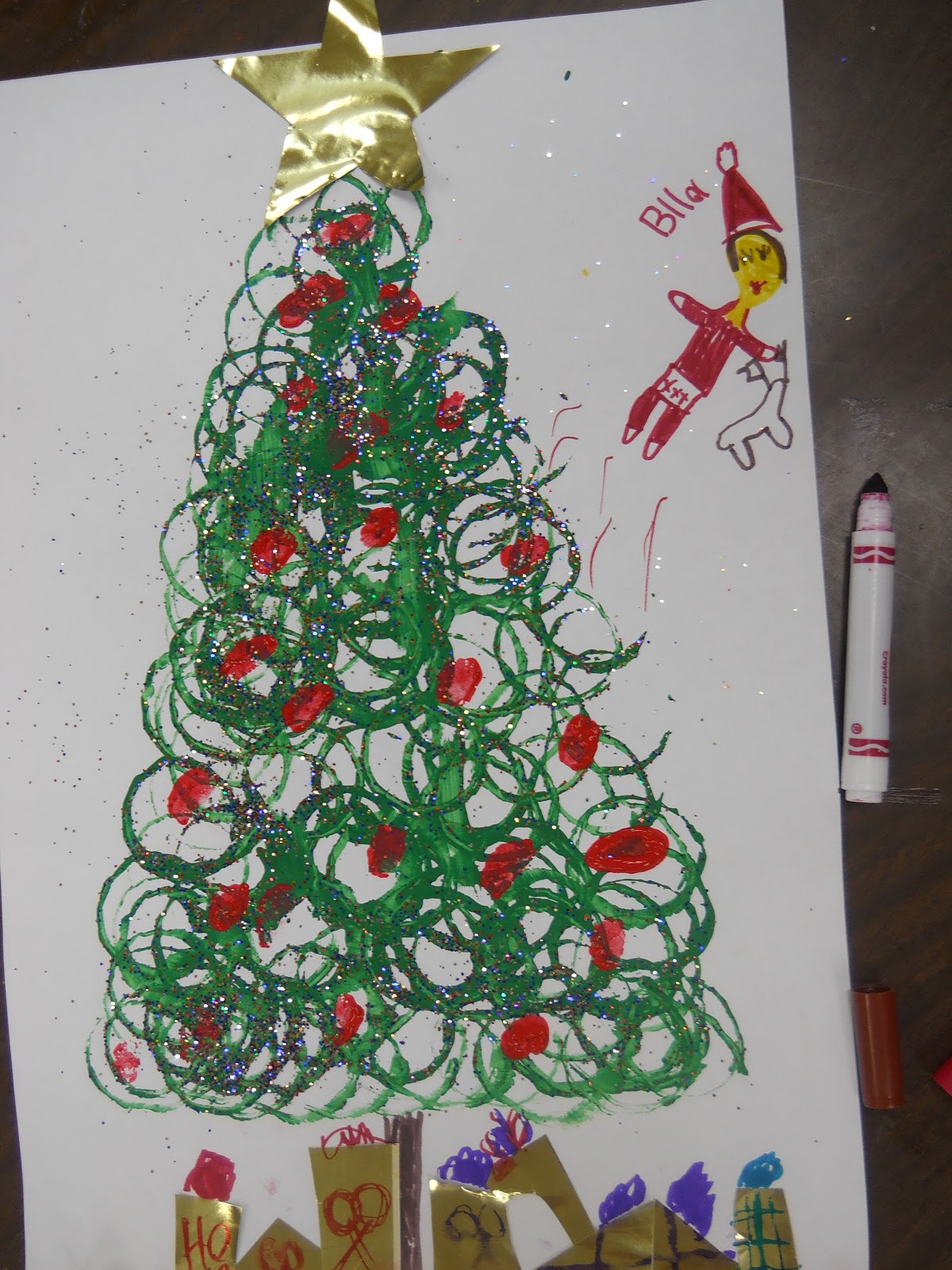 Art Room 231 : Christmas in Art Room 231...Grade 1 Printmaking!