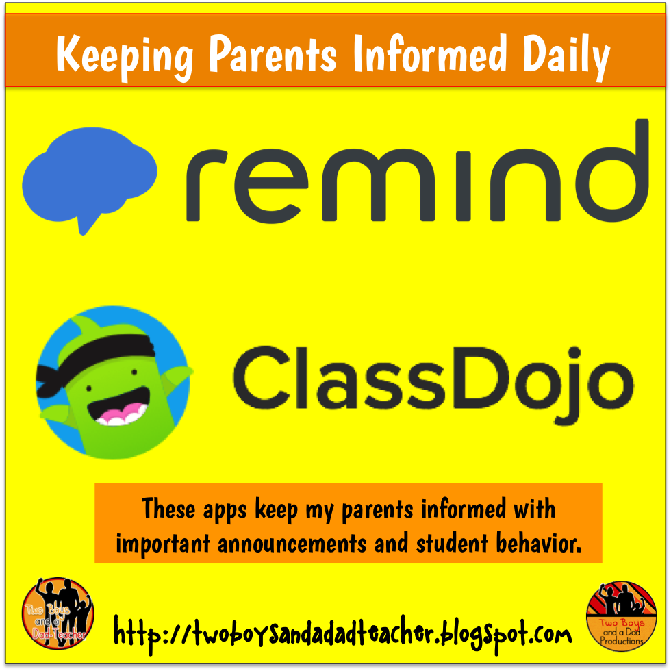 Teacher Wisdom for October: Communicating with Parents - Two Boys and a Dad