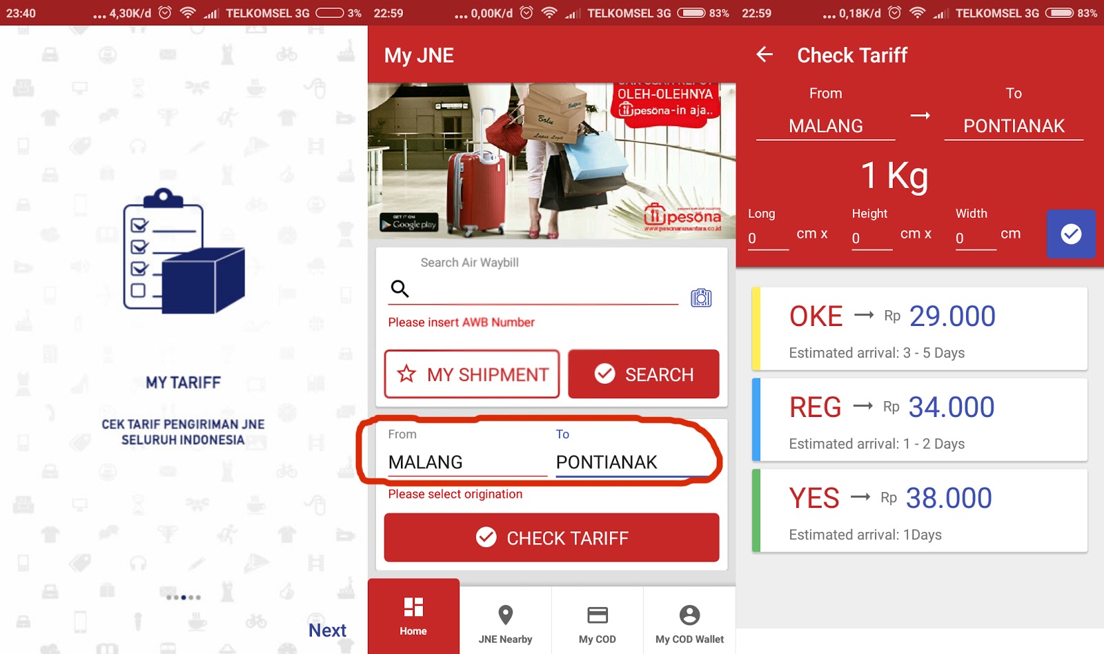Aplikasi My JNE Memudahkan Aktifitas Jual Beli Online ~ TEKNOFA