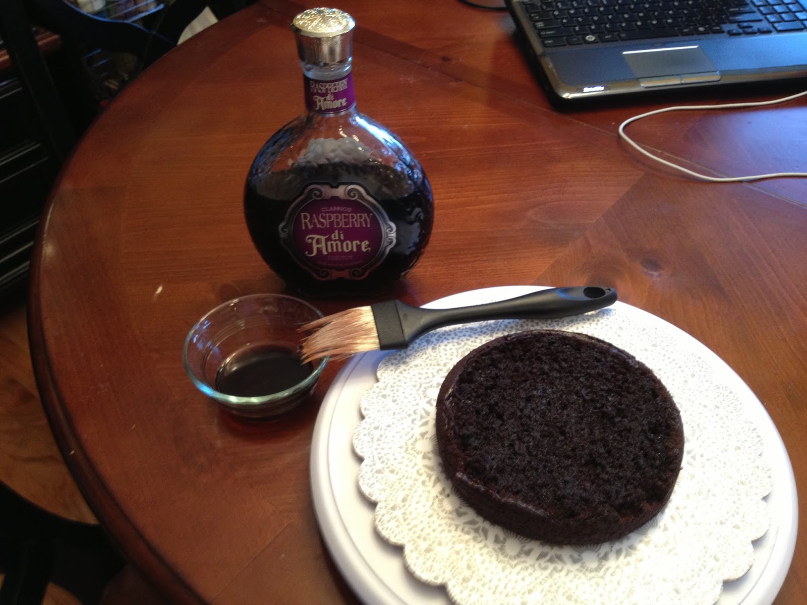 Becca's Blog: Chocolate Raspberry Cake