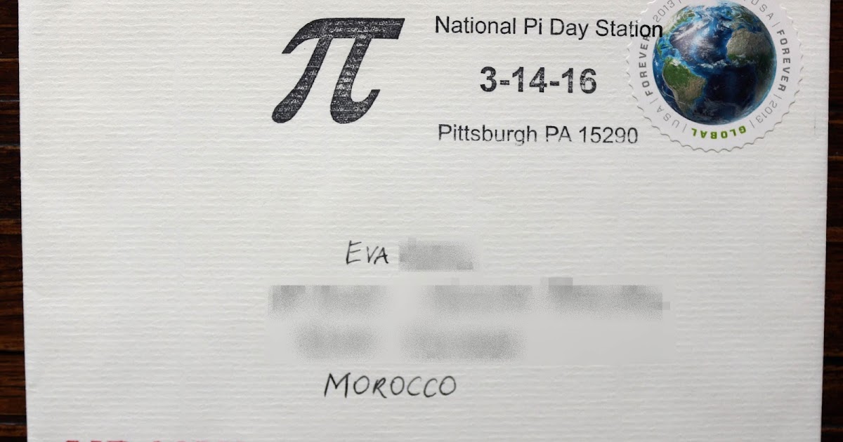 Mail Adventures: (Approximation of) Pi Day Mail