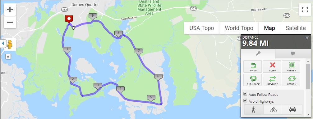 Natural Mid-Atlantic : MD Deal Island at High Tide, Somerset County