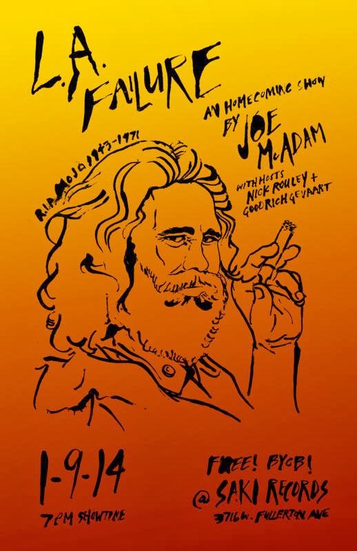 Joe McAdam: LA Failure tomorrow night!! | saki • music art books zines ...