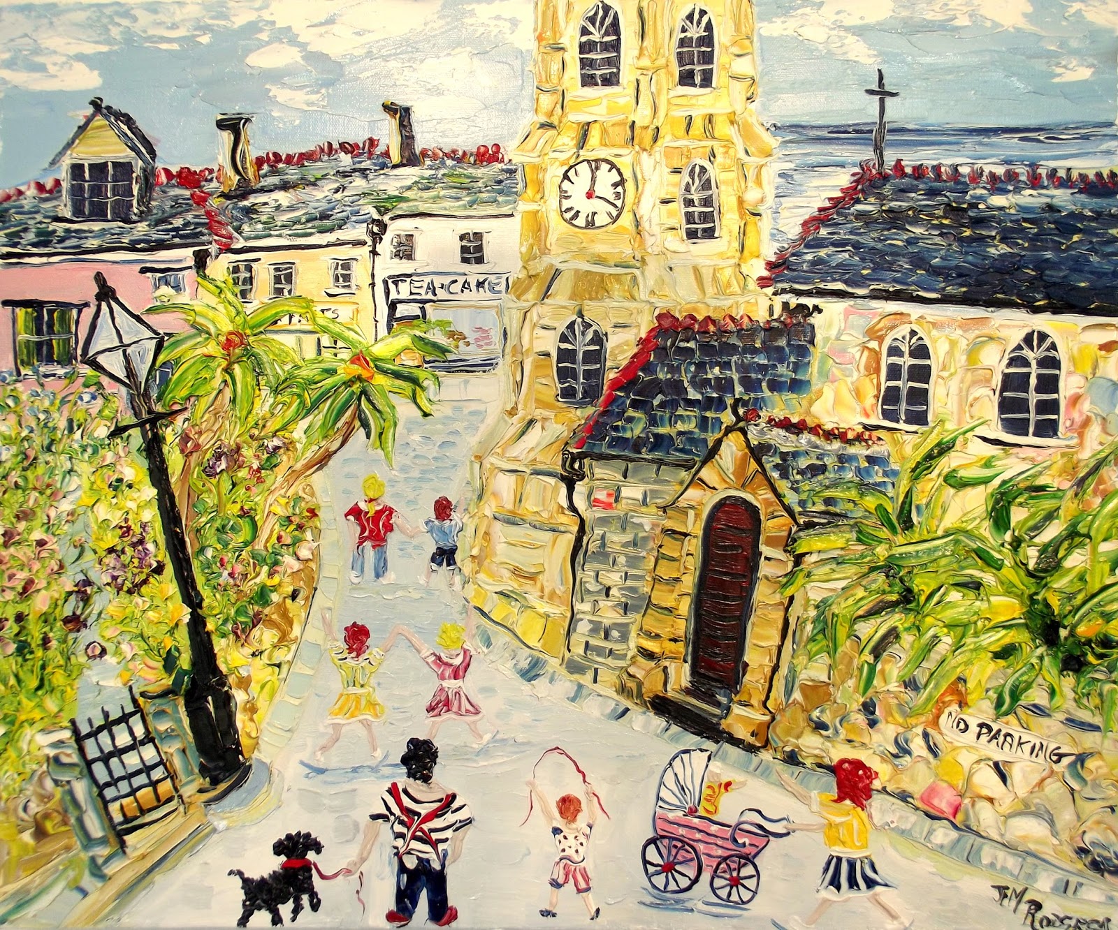 NAIVE CORNISH ART: JIM RODGERS NAIVE ART WORKER