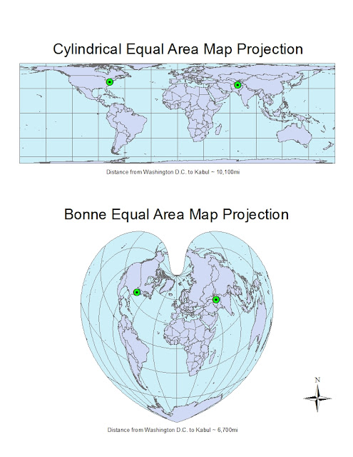 Geography 7 Lab: James Poss: Lab 5: Projections in ArcGIS