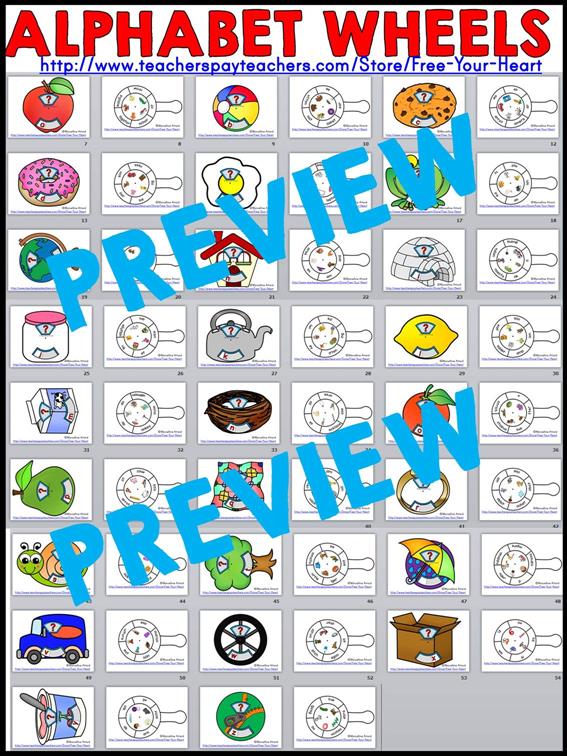 FREE YOUR HEART- GRAPHICS AND TEACHING RESOURCES: 50% OFF! ALPHABET ...